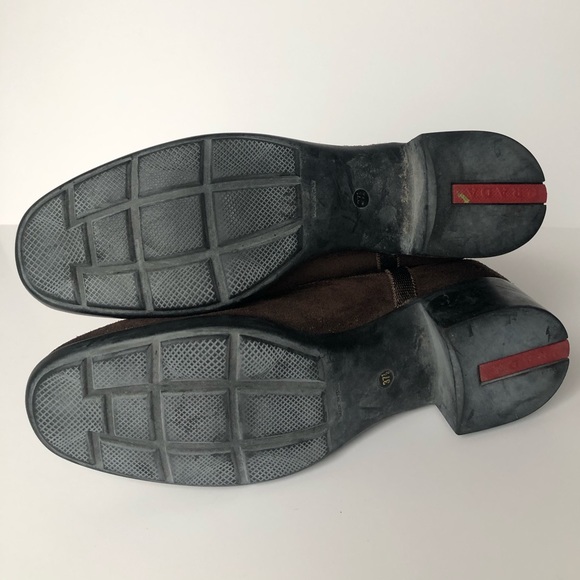 Prada | Shoes | Prada Brown Suede Boots | Poshmark